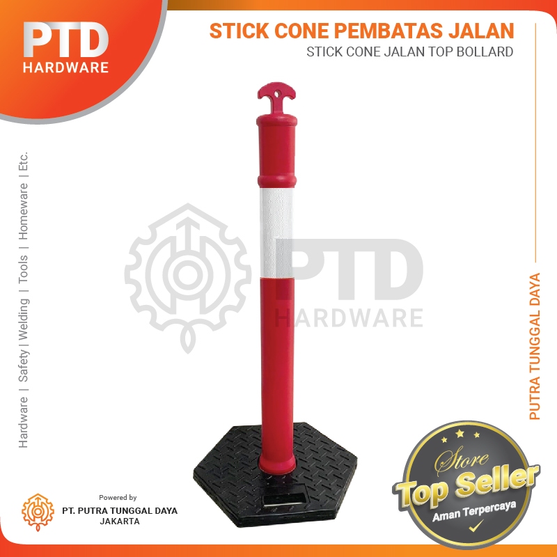 Jual Stick Cone Pembatas Jalan 115 cm Base Rubber / T Top Bollard ...