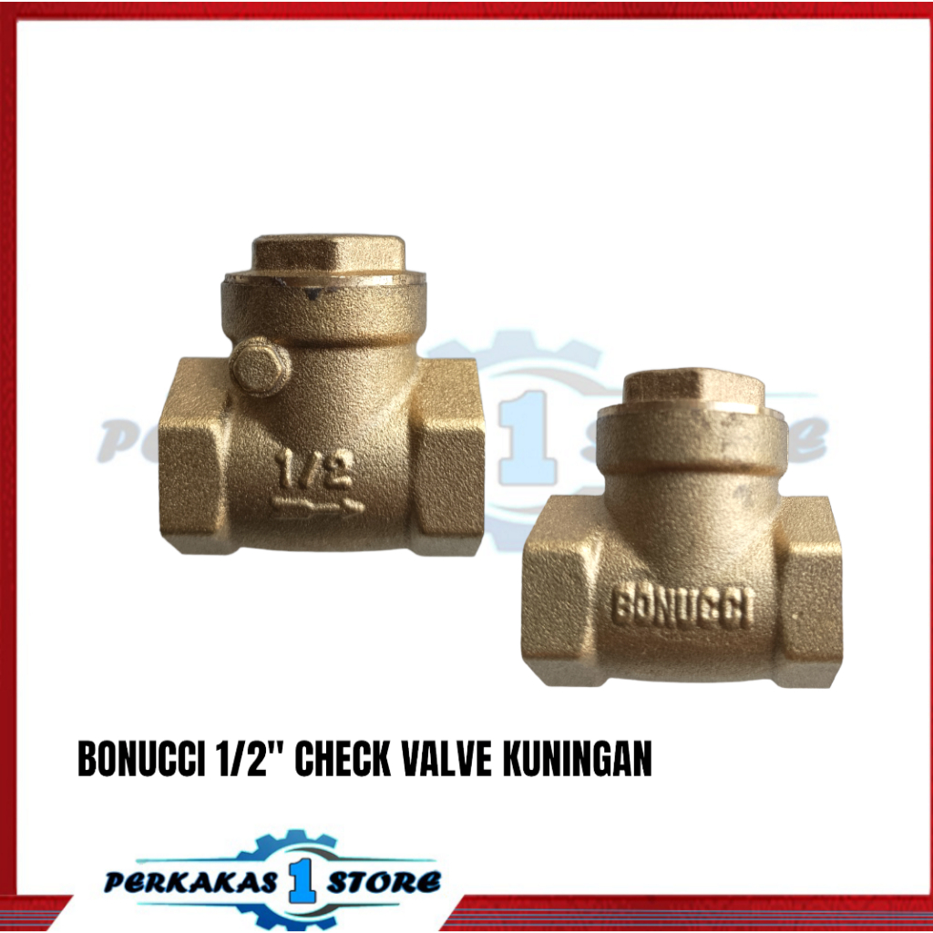Jual BONUCCI Check Valve Kuningan 1/2 Inch | Shopee Indonesia
