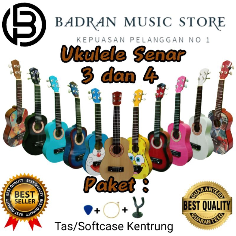 Jual UKULELE KENTRUNG / KERONCONG Senar 4 ( 3 Opsional ) | Shopee Indonesia
