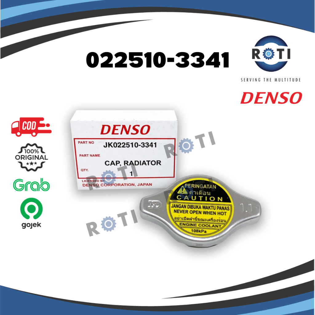 Jual 022510-3341 TUTUP RADIATOR KECIL 1.1 AVANZA XENIA ORIGINAL DENSO ...