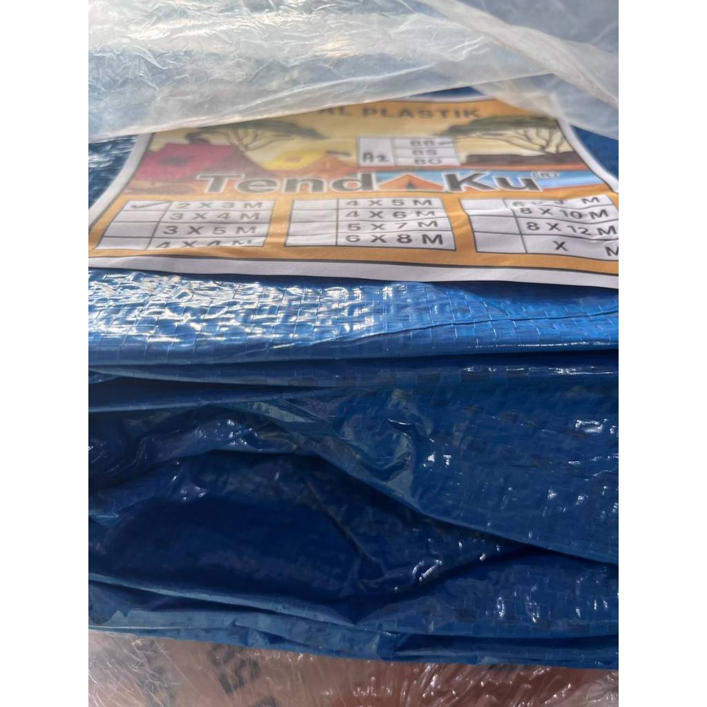Jual TERPAL TENDA PLASTIK BIRU + RING A2 - 3X4 METER - MURAH MERIAH ...