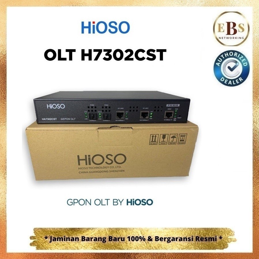 Jual HIOSO HA7302CST OLT 2PON EPON OLT HIOSO HA7302 CST TANPA SFP ...