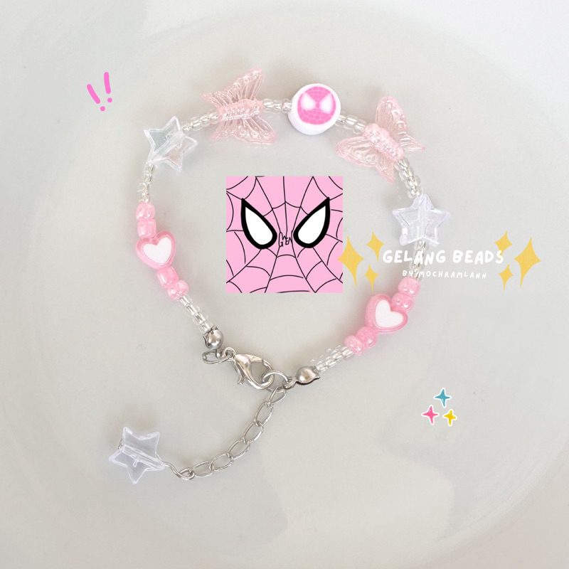 Jual Gelang Couple Spiderman Miles Morales & Gwen Stacy | Spiderman ...