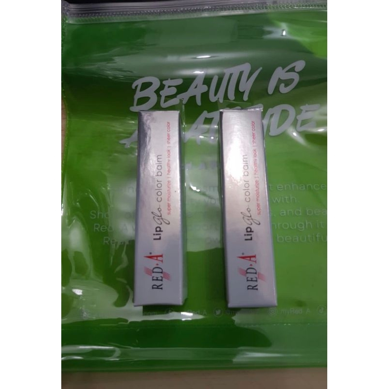 Jual READY RED-A LIP GLO Color Balm 3 in 1 Lipstick Viral Lipstik Lip ...