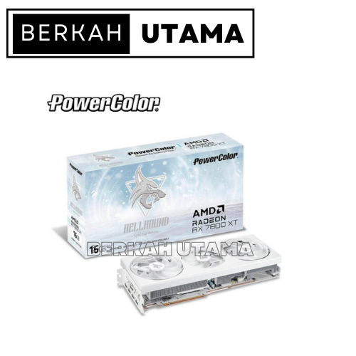 Jual POWERCOLOR RADEON RX 7800 XT 16GB GDDR6 HELLHOUND SPECTRAL WHITE ...