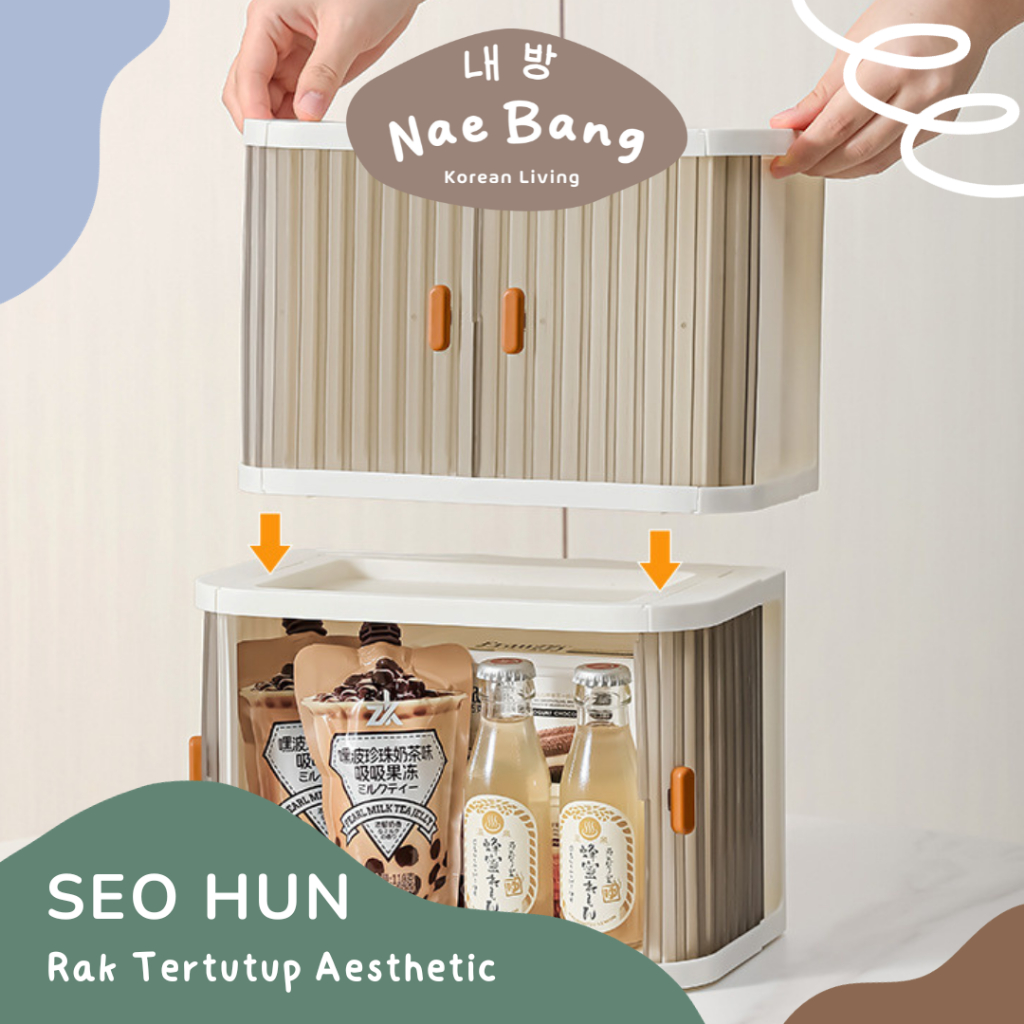 Jual 【NAE BANG】SEO HUN Rak Tingkat Serbgaguna Praktis Box Sliding ...