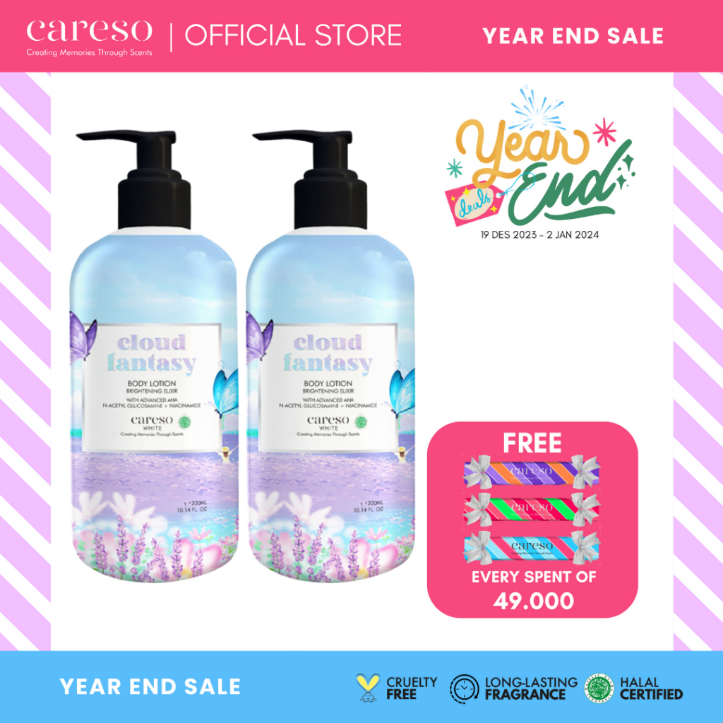 Jual Double Combo Cloud Fantasy Lotion - 300ml x 2 | Shopee Indonesia