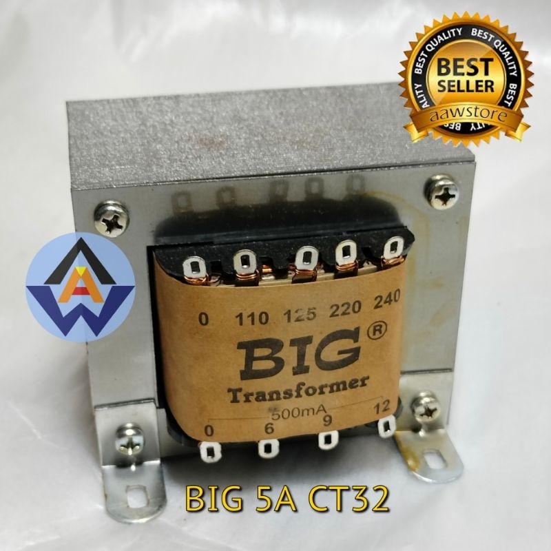 Jual Trafo BIG 5A CT 32v Tembaga Murni dan Non CT Nol 5 ampere 5ACT32 ...
