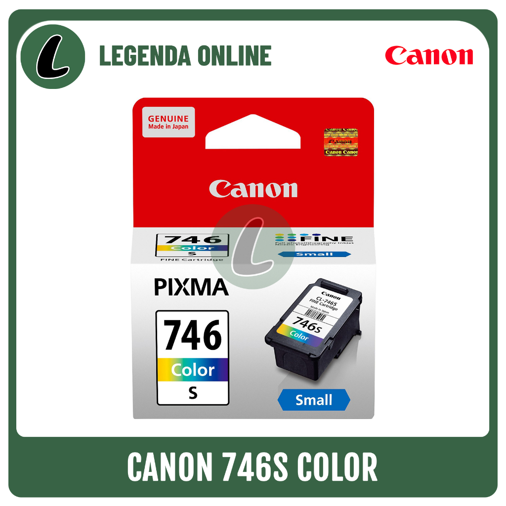 Jual Cartridge Canon 746 Small CL-746S Color Tinta Original (untuk ...