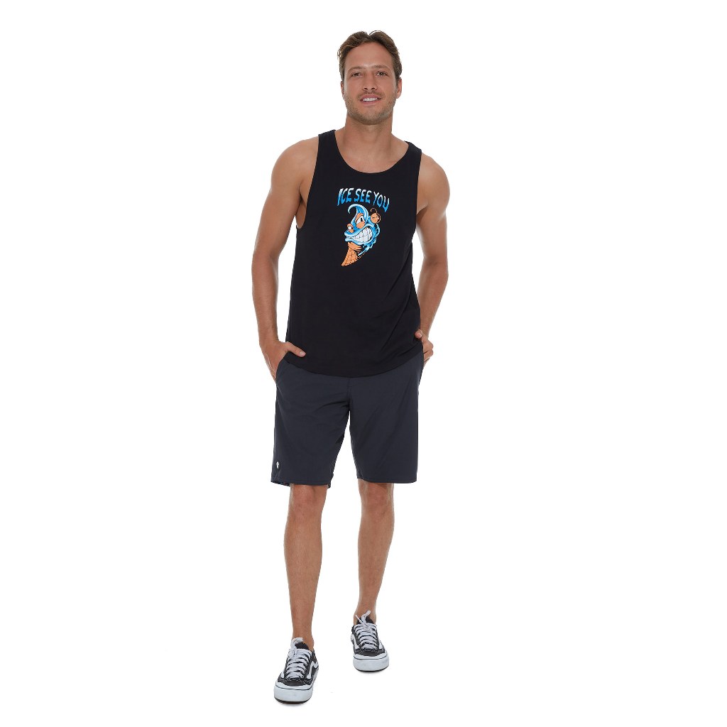 Jual 69Slam Kaos singlet pria ice see you loose fit singlet MSNISU-BK ...