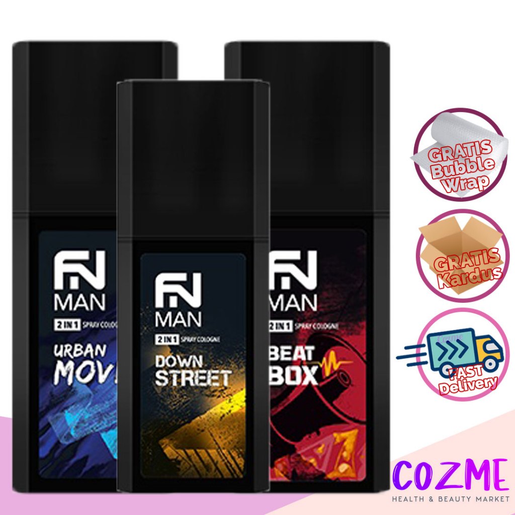 Jual FN MAN 2 IN 1 Spray Cologne 115mL | Shopee Indonesia