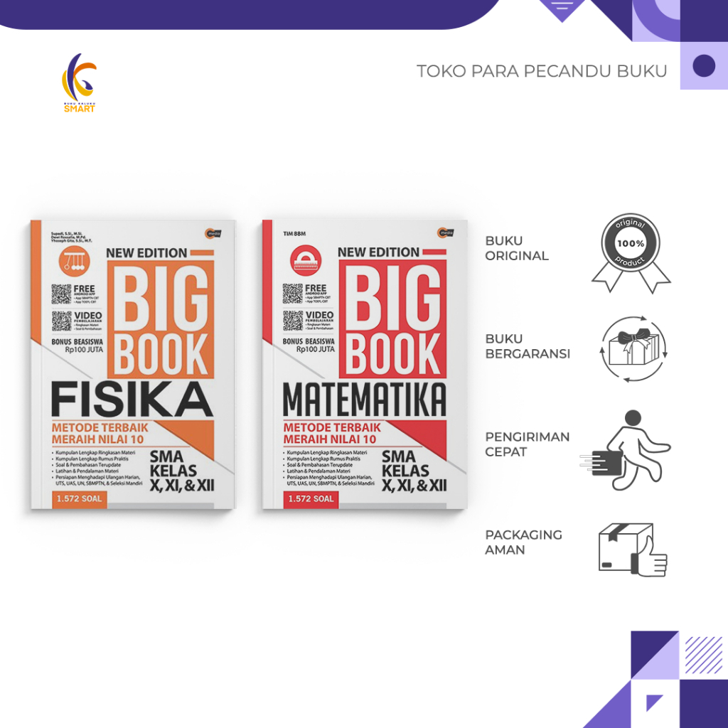 Jual Buku Pelajaran - Seri New Edition Big Book Matematika - Fisika - SMA Kelas X, XI, & XII ...