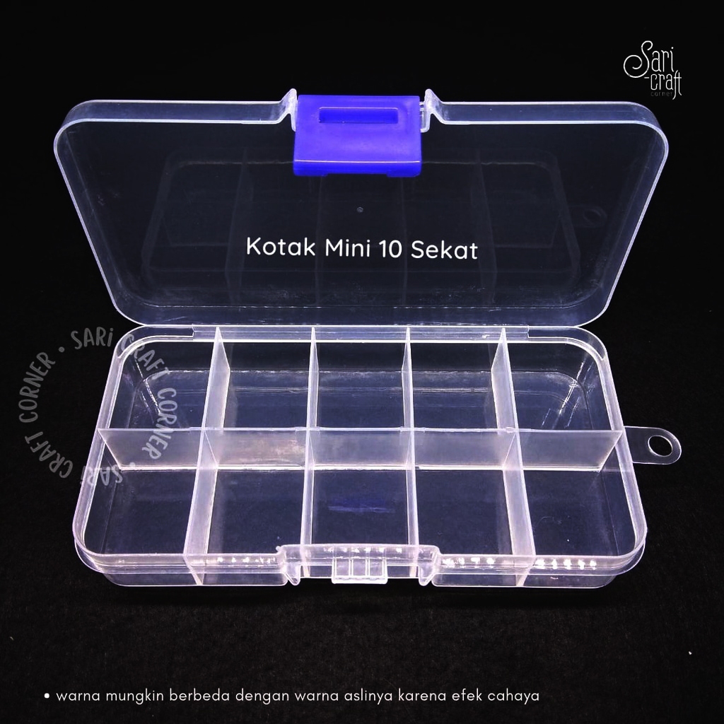 Jual Kotak Mini / Storage Box Mini / Kotak Aksesoris - 10 Sekat ...