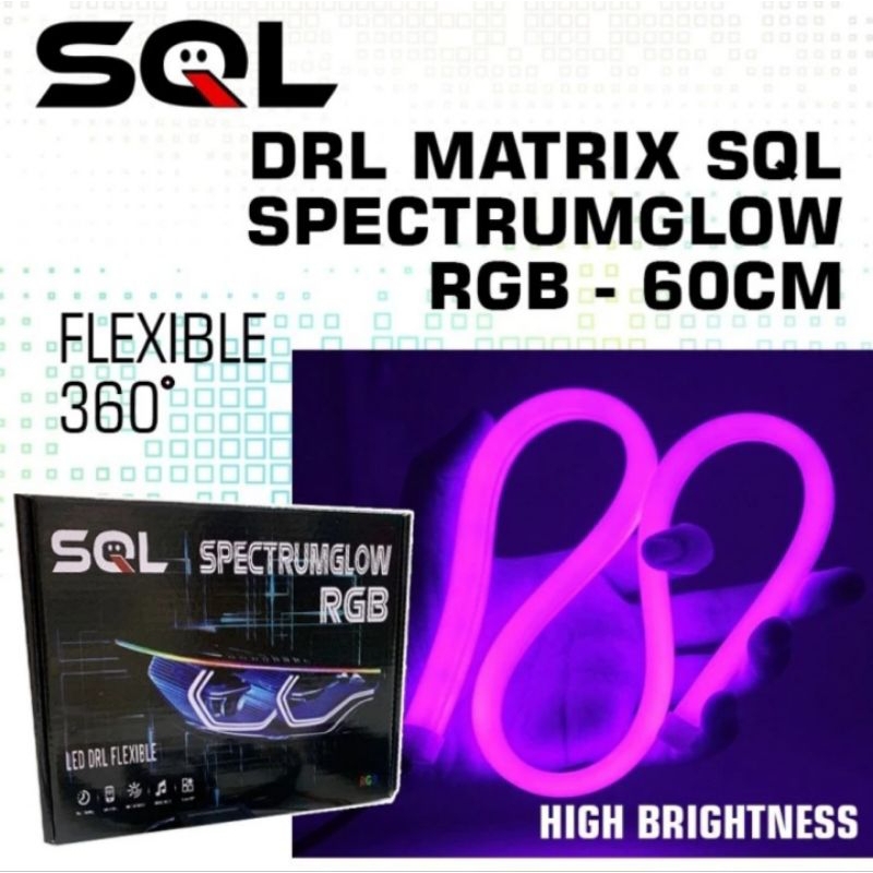 Jual lampu DRL matrix SQL spectrumg low RGB 60cm ada welcome light dan sein runing.. | Shopee ...
