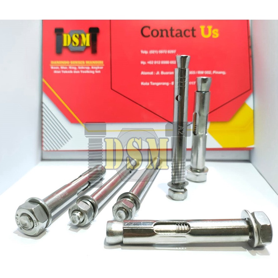 Jual TIPE XUW568 SS 34 Dynabolt Stainless M12x6 Dinabolt M12 Anchor ...