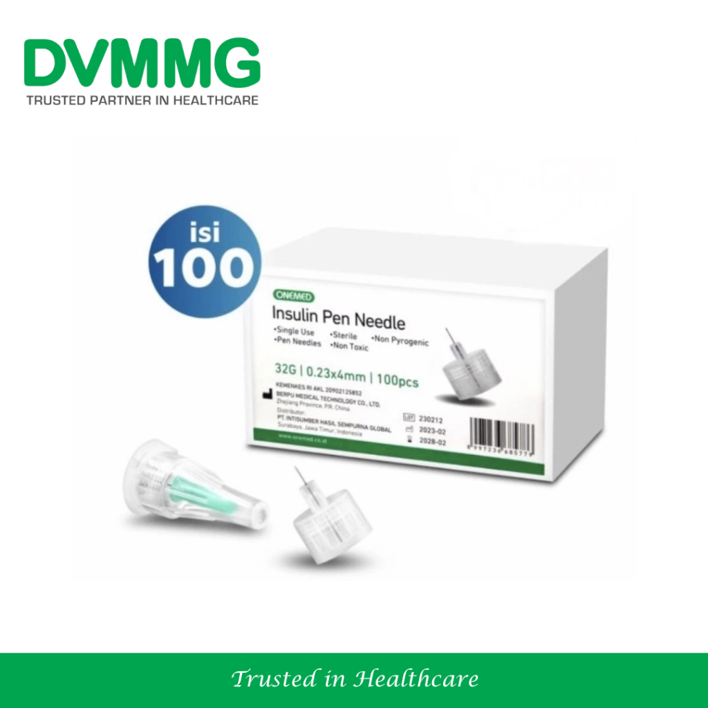Jual Onemed Insulin Pen Needle untuk Injeksi 32G 0.23x4mm isi 100 pcs ...