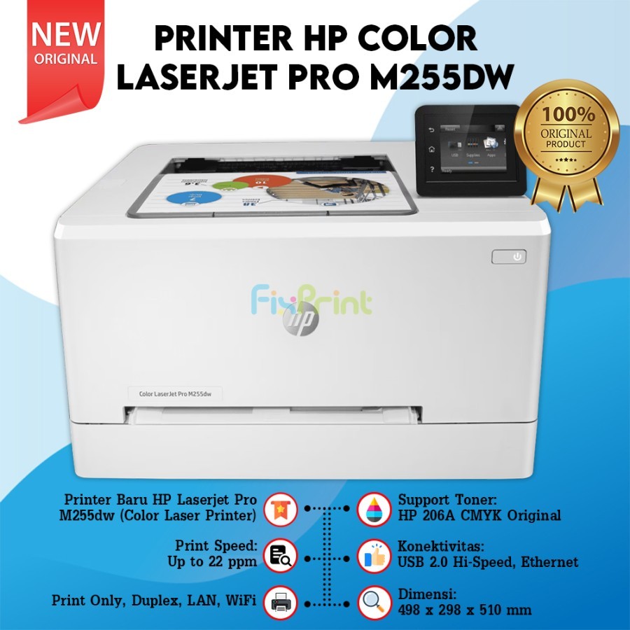 Jual Printer Laserjet Pro M255dw Colour Duplex Wireless 255DW | Shopee Indonesia