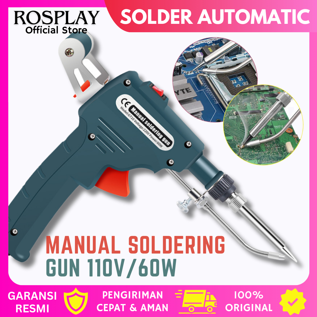 Jual Solder Tembak Listrik Timah Otomatis 60 Watt Iron Automatic 60W ...