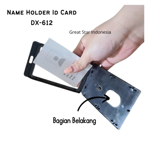 Jual ID CARD HOLDER DX-612 + Tali Id card Puller 1SET | Shopee Indonesia