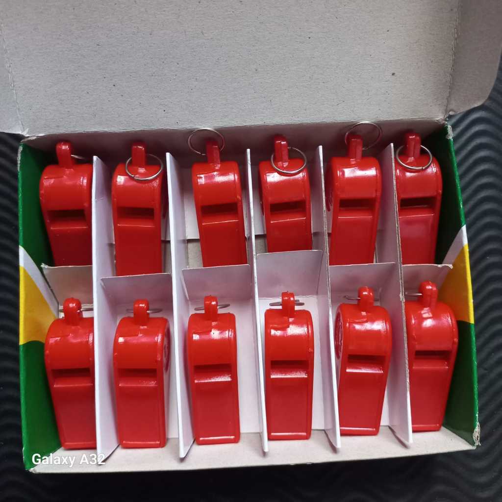Jual Promo Peluit warna merah sw 12 biji / 1 dosen peluit merah sw ...