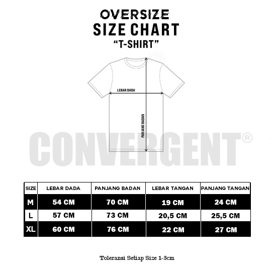 Jual Convergent | Oversize | Kaos T Shirt Polos Putih Streetwear Cotton Combed 24s Premium ...