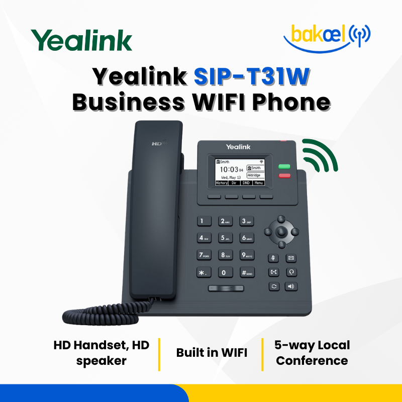 Jual Yealink SIP-T31W | Classic Business WIFI Phone - PoE | Shopee ...