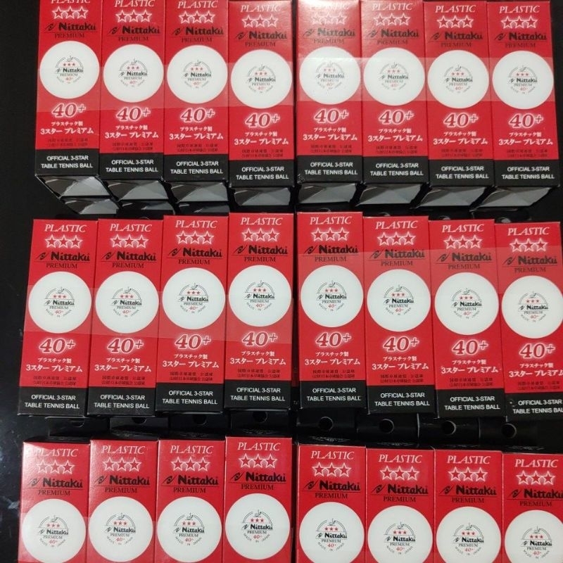 Jual Nittaku Ball Premium 3* 40+ ( 1 Gross ) | Shopee Indonesia