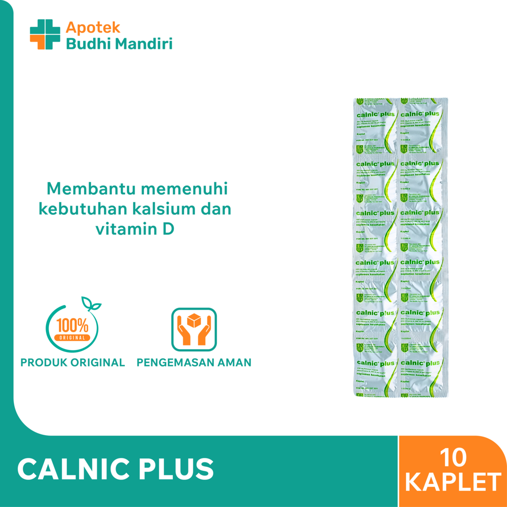 Jual Calnic Plus (1 Strip) - Membantu Memenuhi Kalsium dan Vitamin D ...