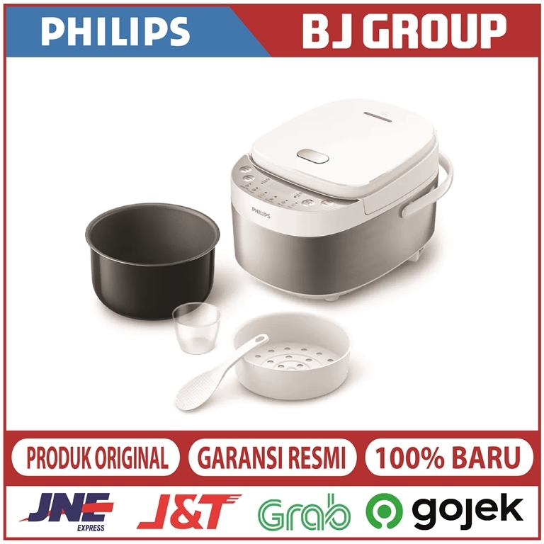 Jual Philips 0.85L Digital Mini Rice Cooker HD3170/33 - White, Inner ...