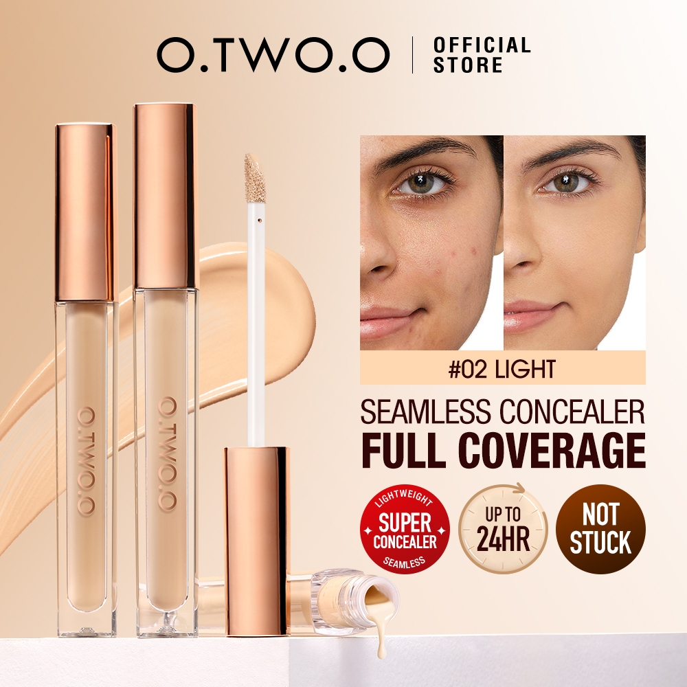 Jual O.TWO.O Liquid Concealer Full Coverage Waterproof Long Lasting ...
