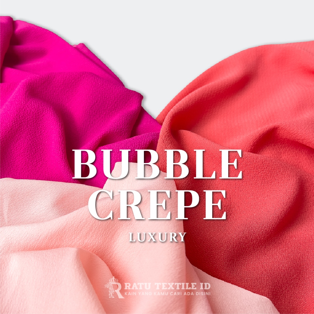 Jual Kain Bubble Crepe Polos Premium Kain Diamond Crepe | Shopee Indonesia