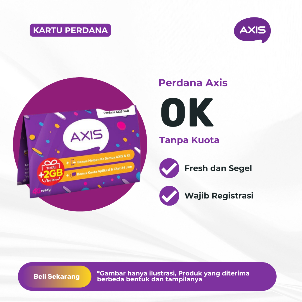 Jual Grosir Perdana AXIS 0K 12 DIGIT Segel EXP Panjang - Kartu Perdana ...