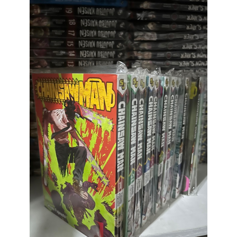 Jual Chainsaw Man 1 - 11 set by Tatsuki Fujimoto VIZ Media (English Prelove) | Shopee Indonesia