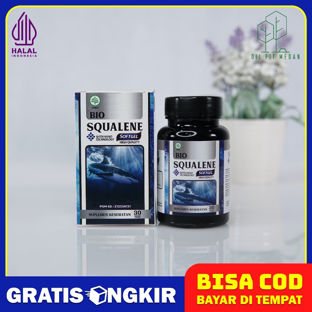 Jual Bio Squalene Softgel Minyak Hati Ikan Hiu Omega 3 6 9 Fish Oil 100 ...