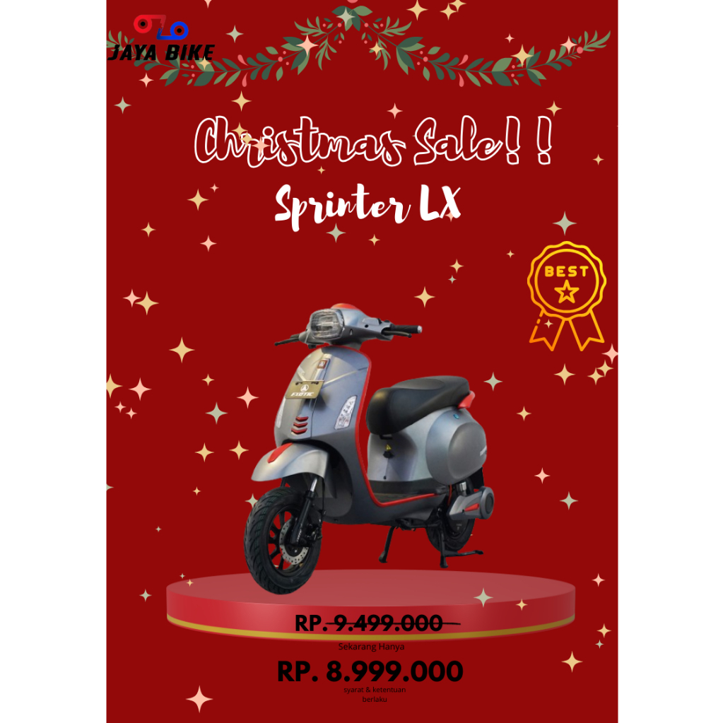 Jual Motor Listrik Sprinter Lx-Exotic | Shopee Indonesia