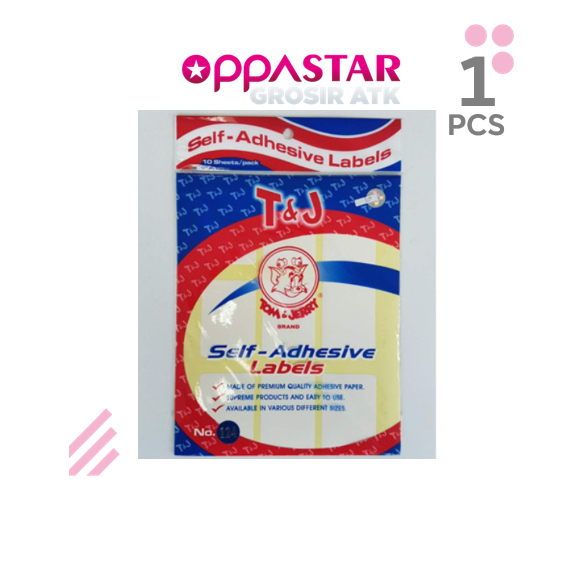 Jual T&J Labels Stiker Putih No. 124 / Pack | Shopee Indonesia