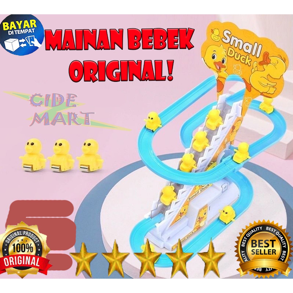 Jual MC Mainan Anak Track Tangga Small Duck Bebek Kuning Muter Jadul ...
