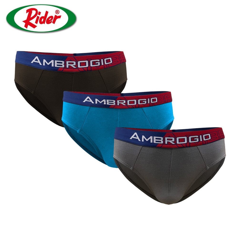 Jual Rider X Ambrogio Celana Dalam Pria - Brief Man Underwear 3in1 ...