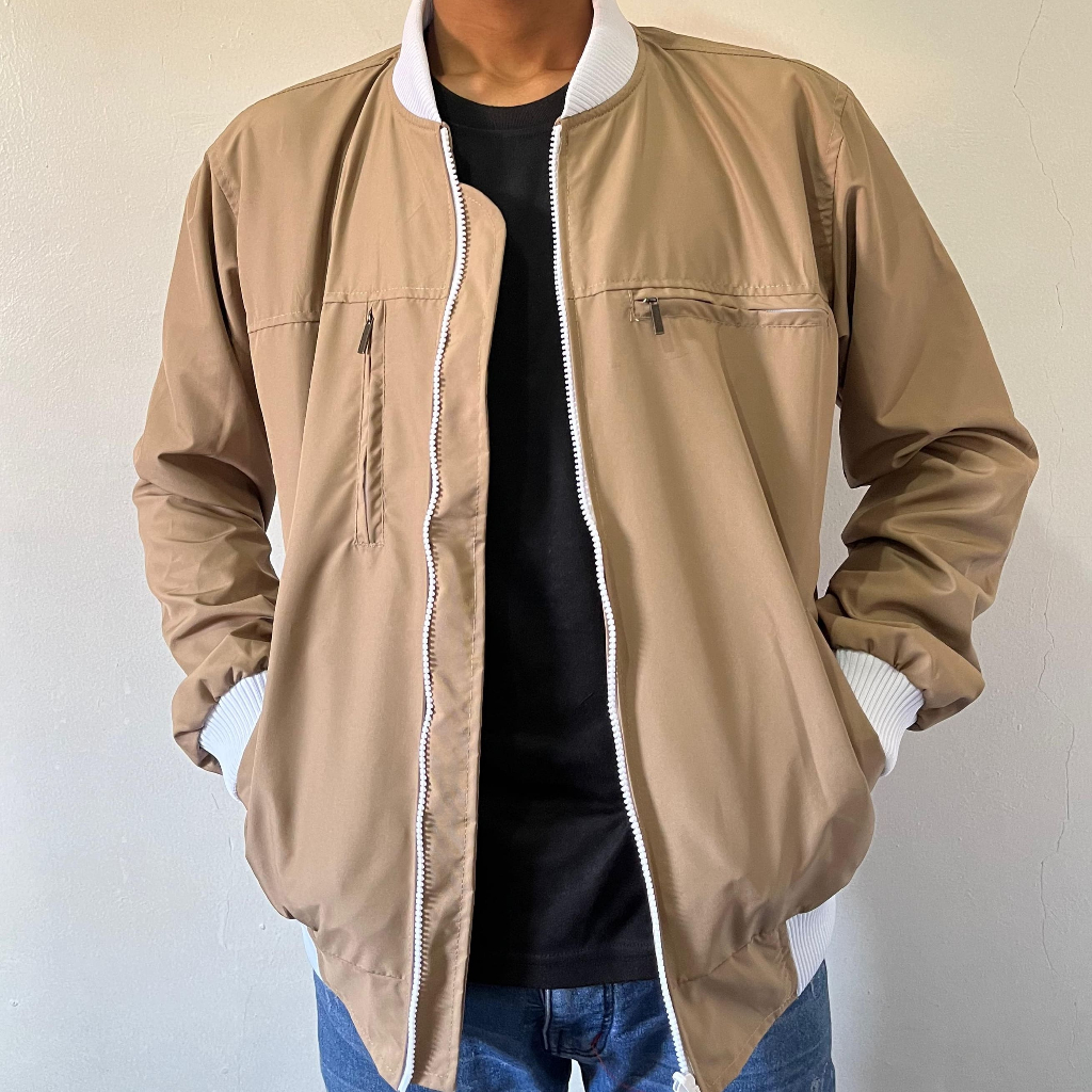 Jual JAKET BOMBER WATER RESISTANT TASLAN JN PREMIUM UNISEX MULTIFUNGSI ...