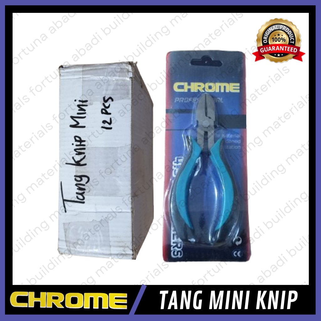 Jual Tang Mini Knip Chrome Ukuran 4,5"Inch Diagonal Plier | Shopee ...