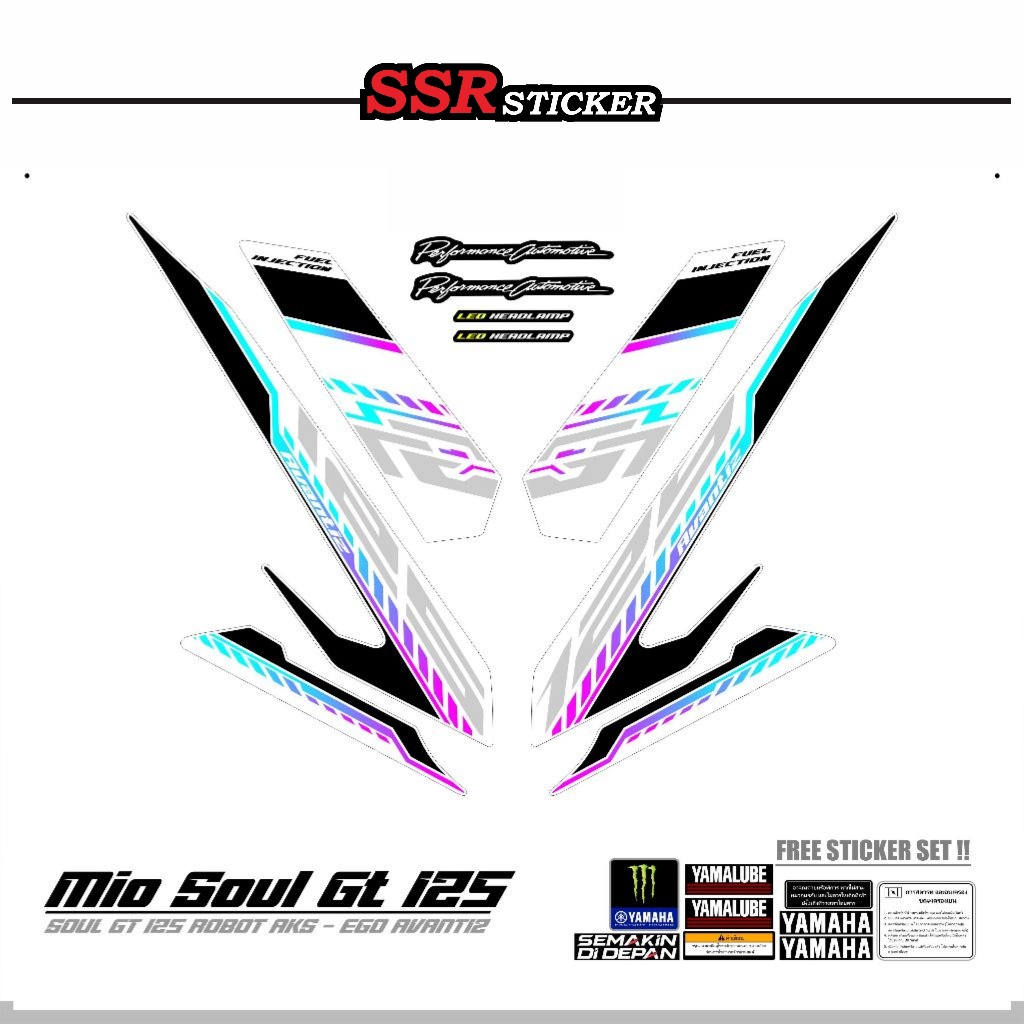 Jual STRIPING SOUL GT EDISI 2018 / 6 /EGO AVANTIZ / BLUECORE / ROBOT ...