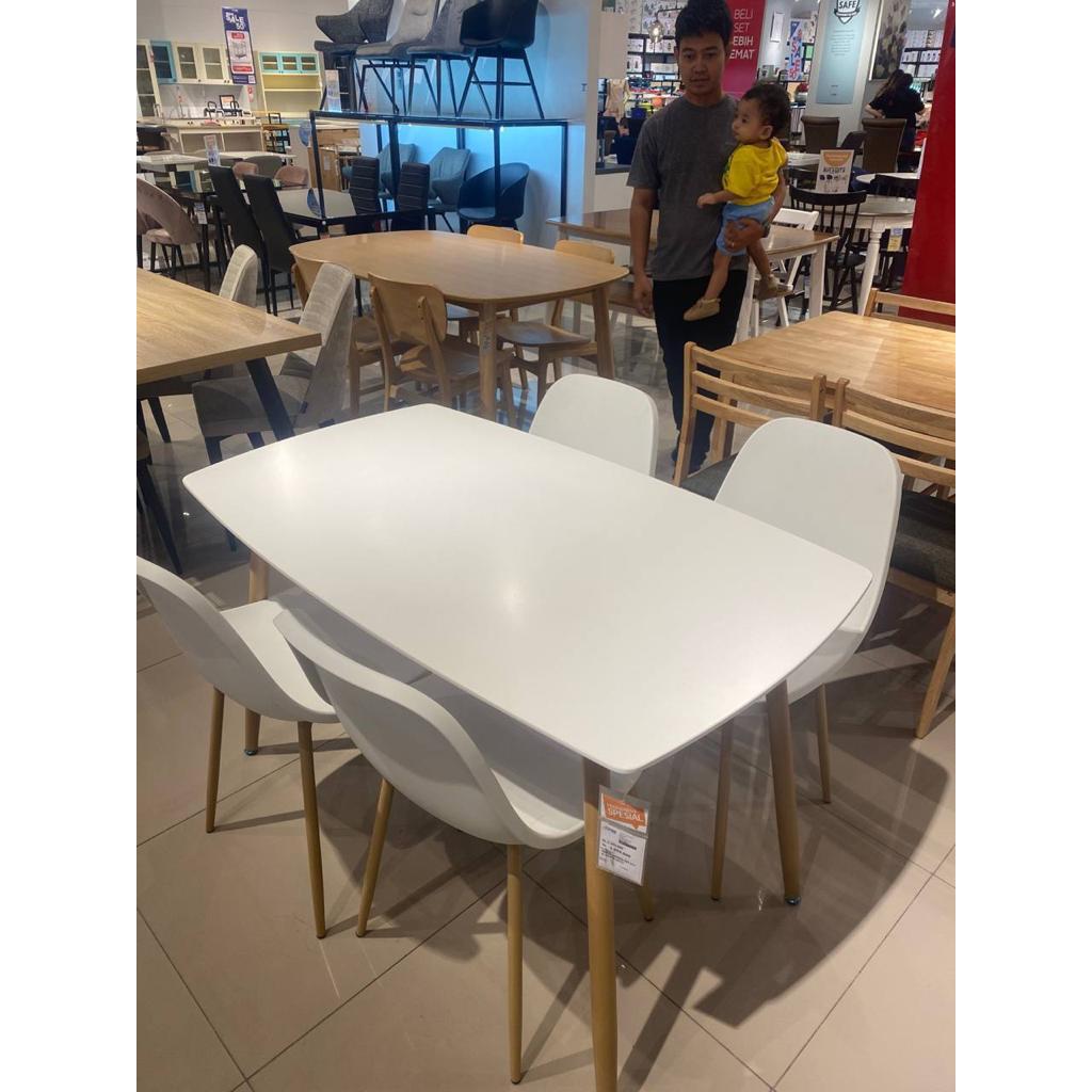 Jual Informa Maeve Set Meja Makan 4 Kursi - Putih | Shopee Indonesia