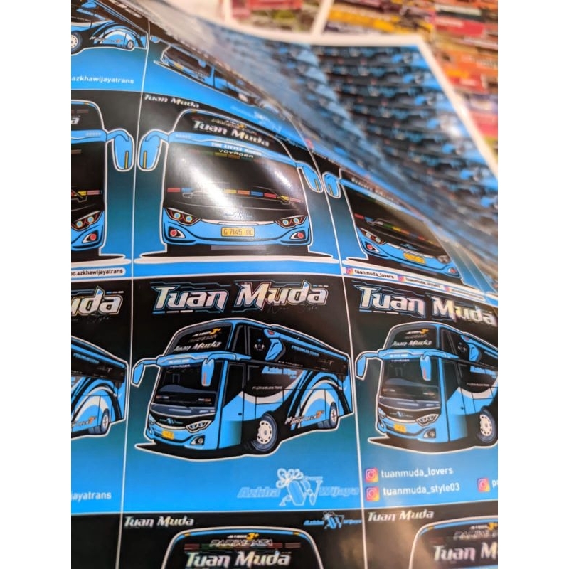 Jual Stiker Bus Basuri Tuan Muda Isi 45 Kotak Stiker Bus Basuri Tuan Muda Viral Shopee Indonesia