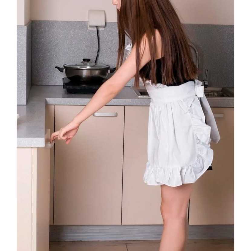 Jual apron pinggang celemek penghalang noda memasak chef barista dewasa ...