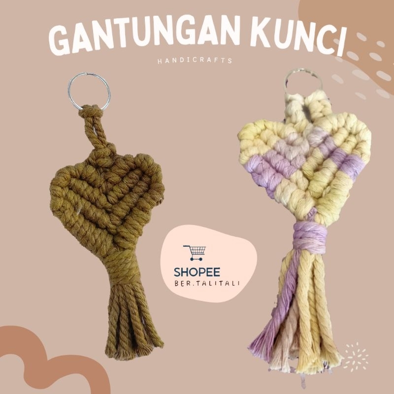 Jual Macrame Keychain / gantungan Kunci / hiasan makrame / murah ...
