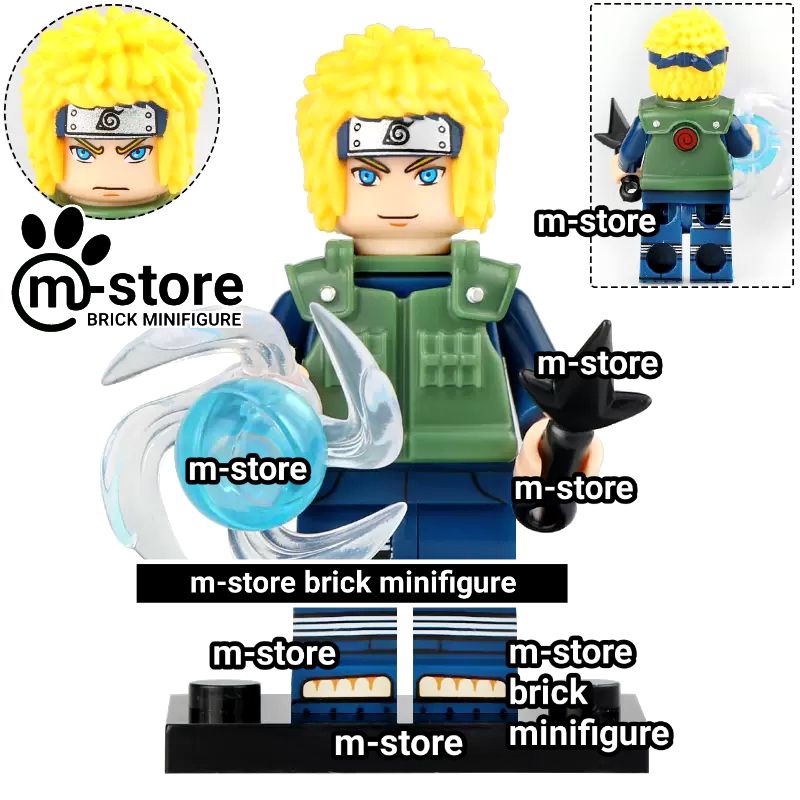 Jual brick naruto namikaze minato rasengan mini toy figure | Shopee ...