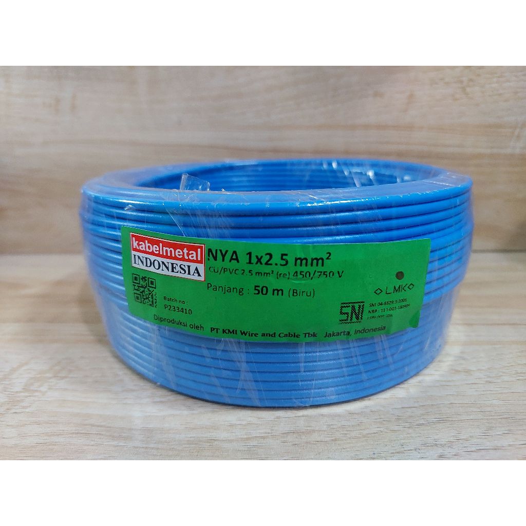 Jual METAL CABLE / Kabel Listrik Metal - Kabel NYA 2.5 mm 50 Meter ...