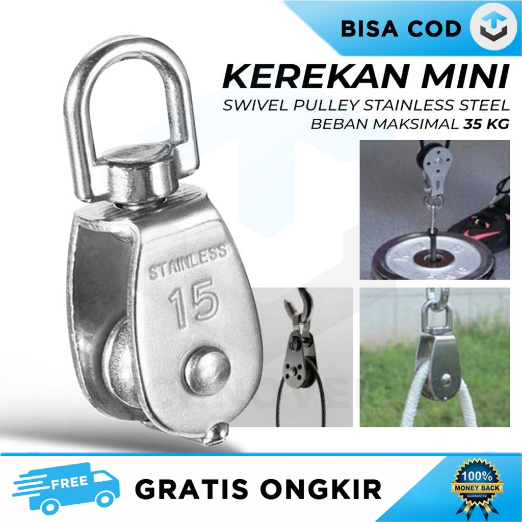 Jual KATROL MINI KEREKAN STAINLESS STEEL KUAT 35 - 400 KG TAHAN LAMA ...