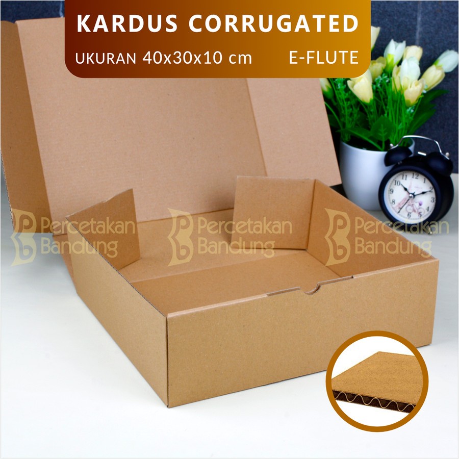 Jual Kardus Corrugated 40x30x10 CM | Die Cut | Kotak Karton | Box Packing Souvenir Pizza ...