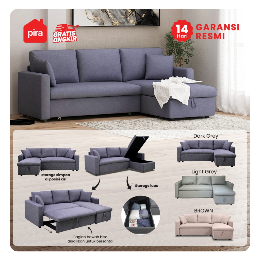 Jual Pira Bavarian - Camila SFC Sofa Multifungsi / Sofa Bed | Shopee Indonesia